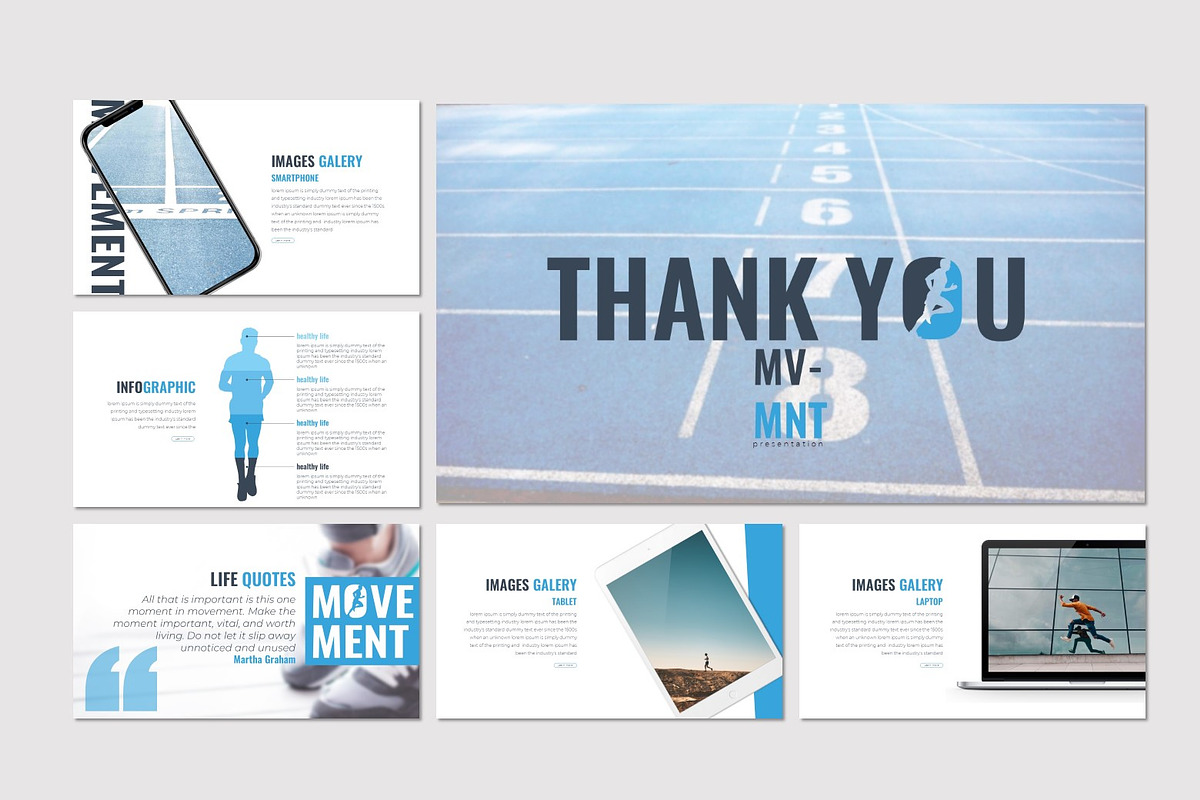 Movement - Powerpoint Template, a Presentation Template by inspirasign
