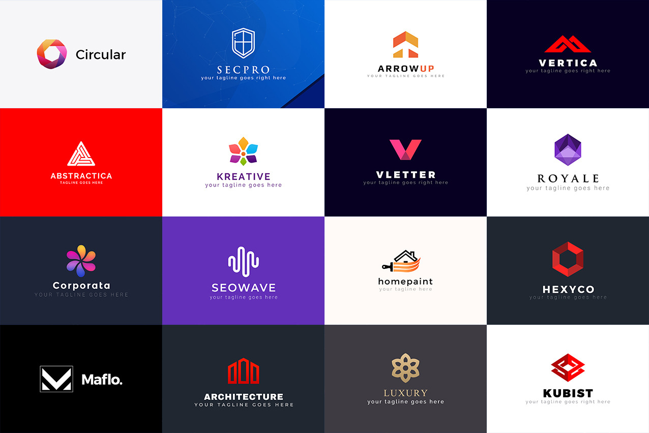 240+ Premium PSD logos, a Branding & Logo Template by WPkoder