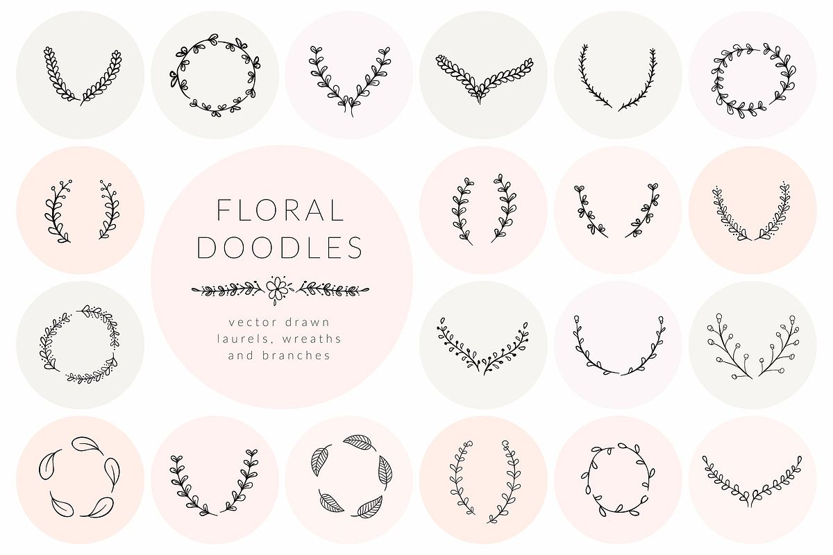 200+ Floral Elements~EPS,SVG,PSD,PNG, a Graphic by Olya Creative