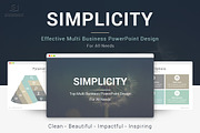 Simplicity Best PowerPoint Template, a Presentation Template by SlideSalad
