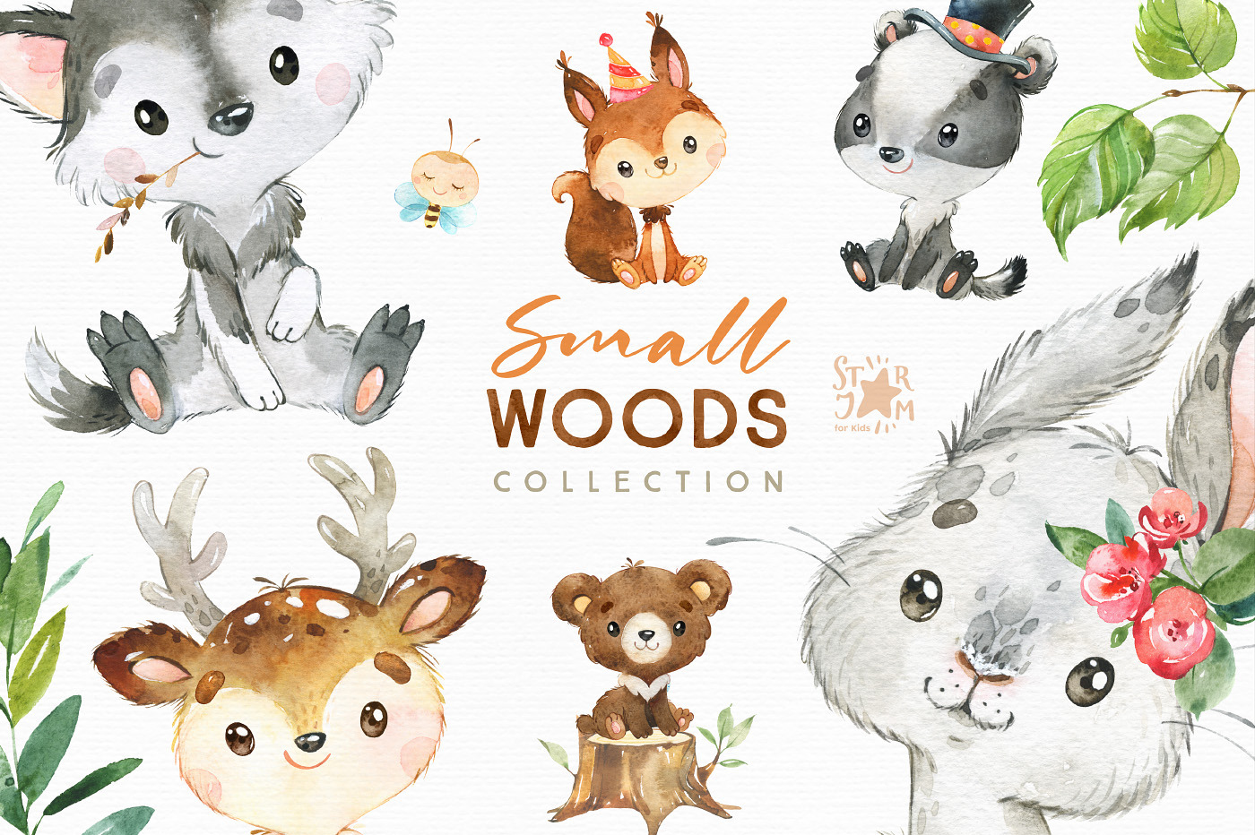 Small Woods. Animal Collection, an Animal Illustration by StarJam