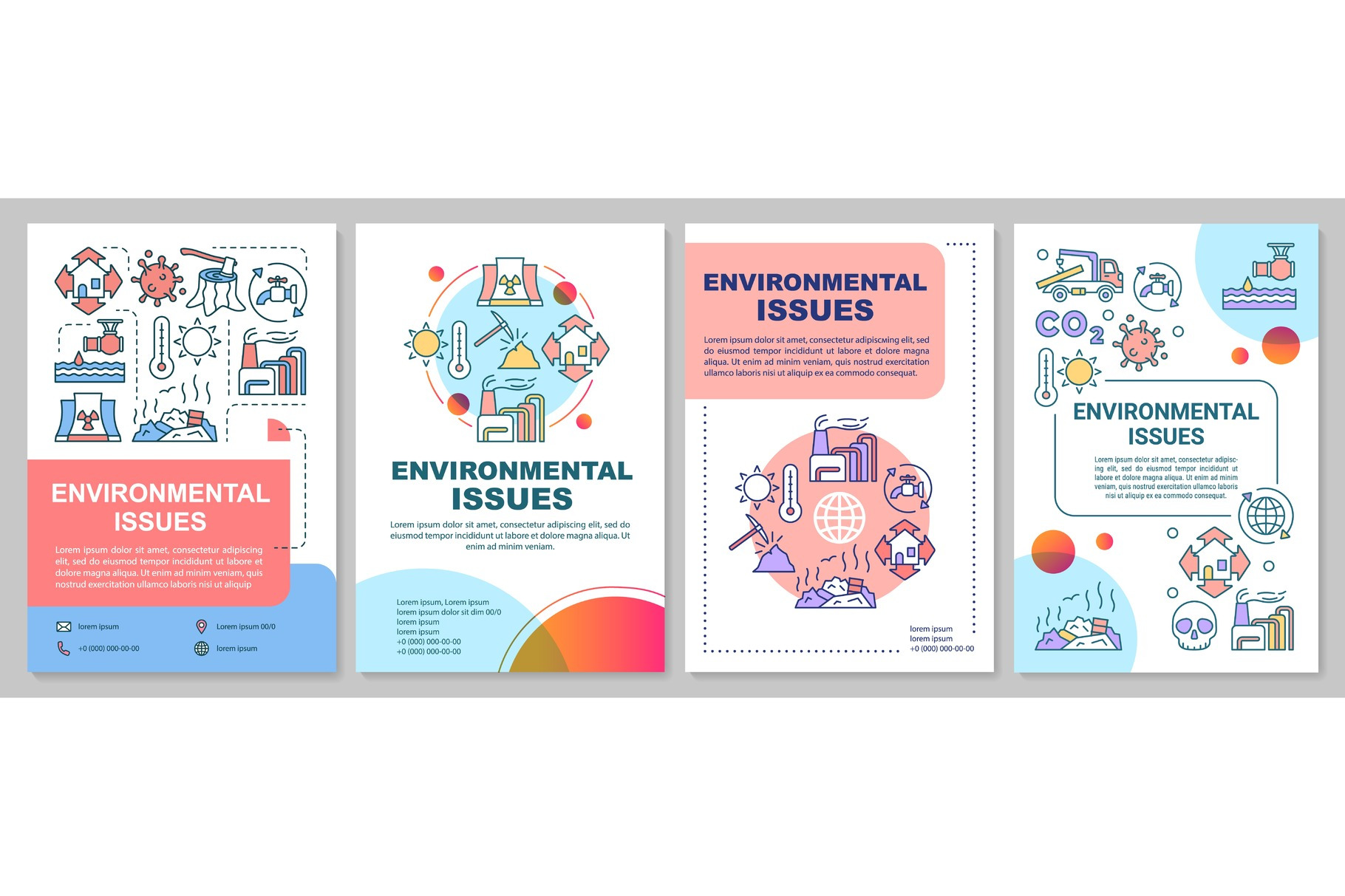 Environmental issues brochure, a Brochure Template by IMG visuals icons