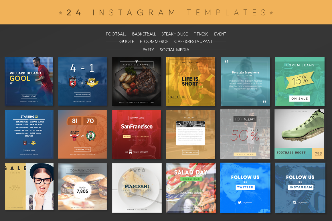 InstaTemp Instagram Templates, a Templates & Theme by Zurafa Agency