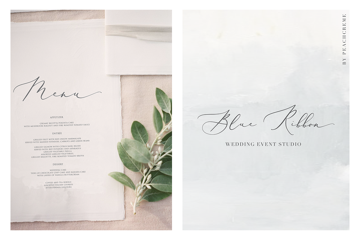 Maison de fleur //Luxury Script Font, a Handwritten Font by PeachCreme