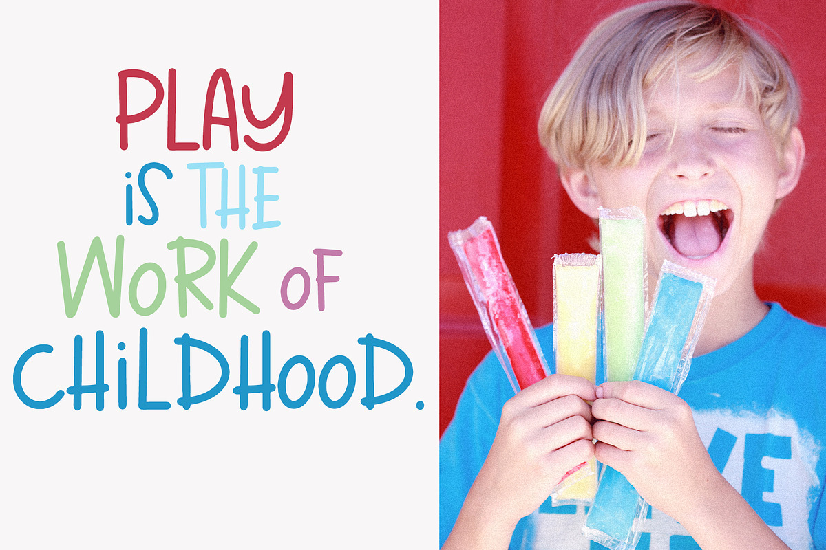 Playdate All Caps Font, a Font by Sweet Fig | Creative Market