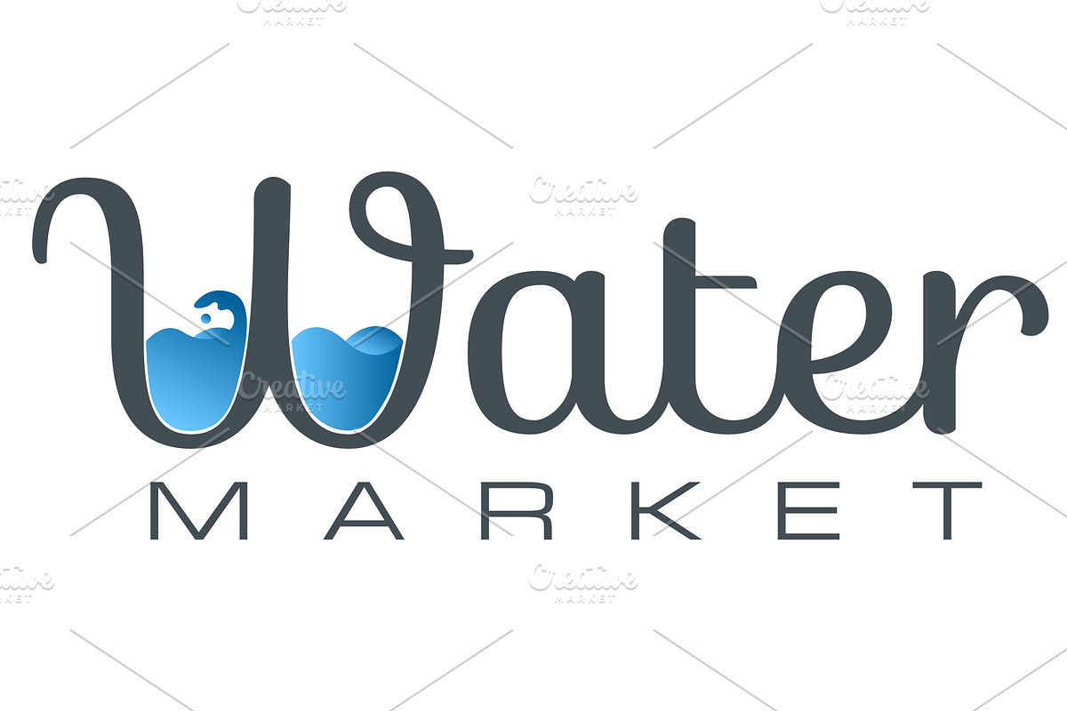 Water Market Template, a Branding & Logo Template by MaryHat Shop ...