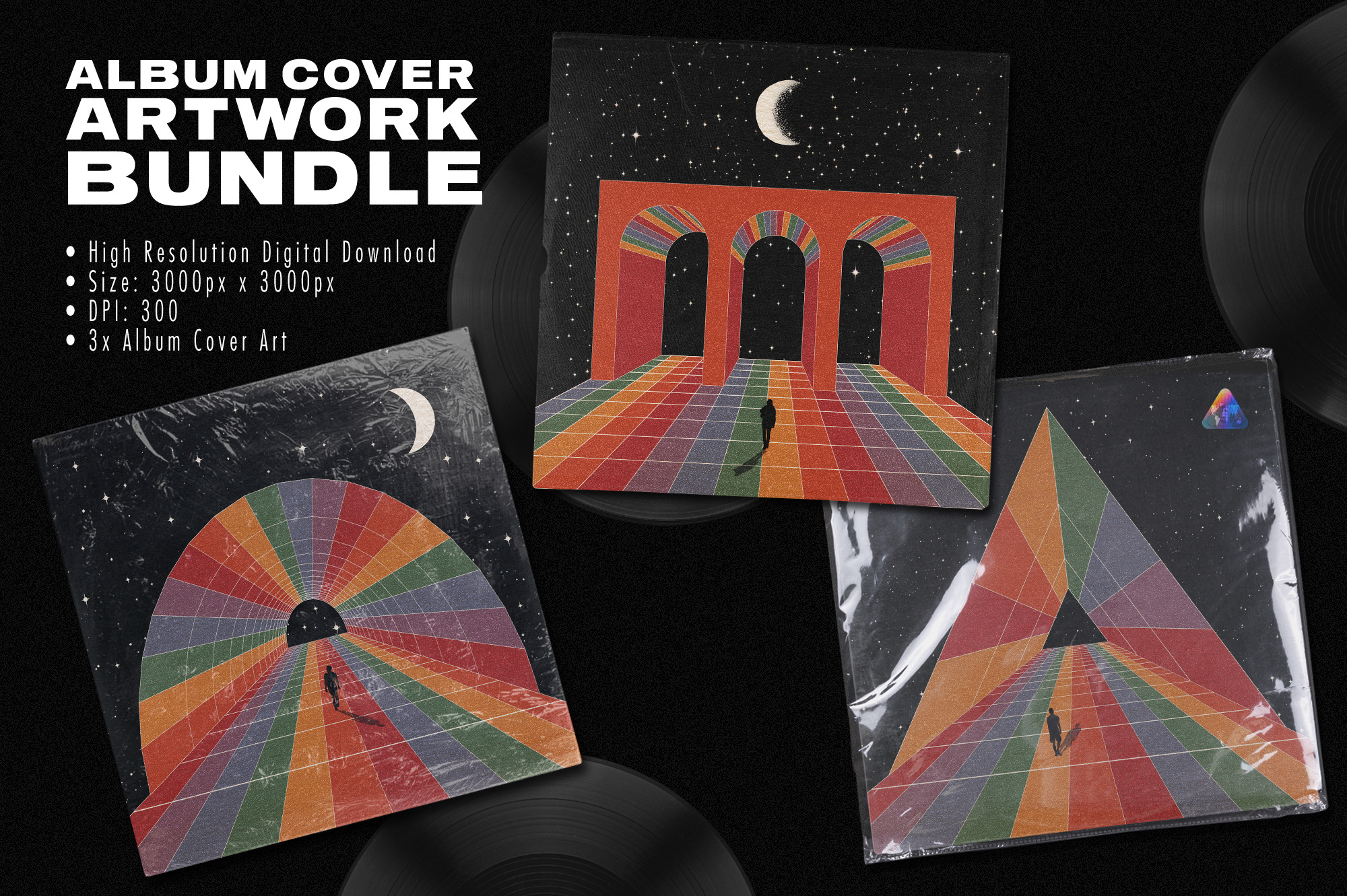 Album Cover Art BUNDLE Geometry, an Illustration by Nibera