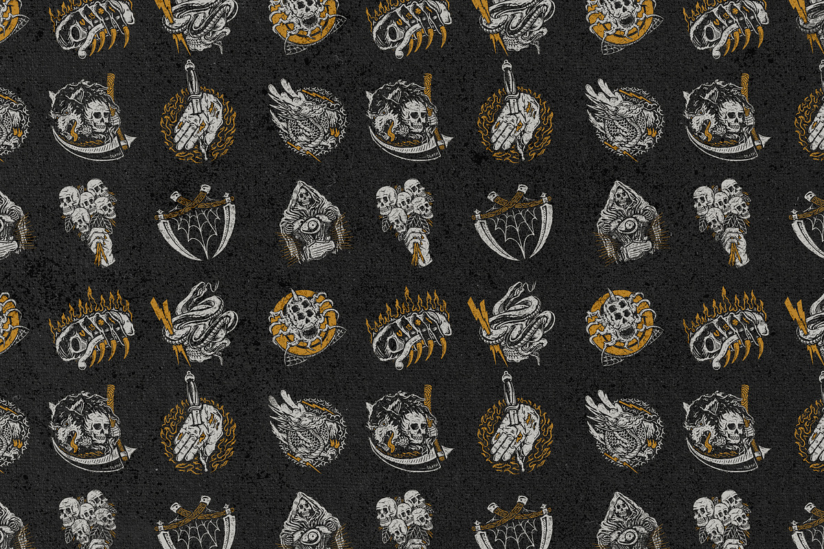 Deadly Route Motorcycle Illustration, an Illustration by goodsbyfloyd