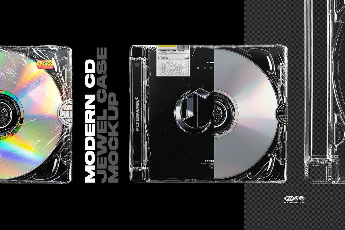 CD Mockup Bundle, a Product Mockup by FLYERWRK