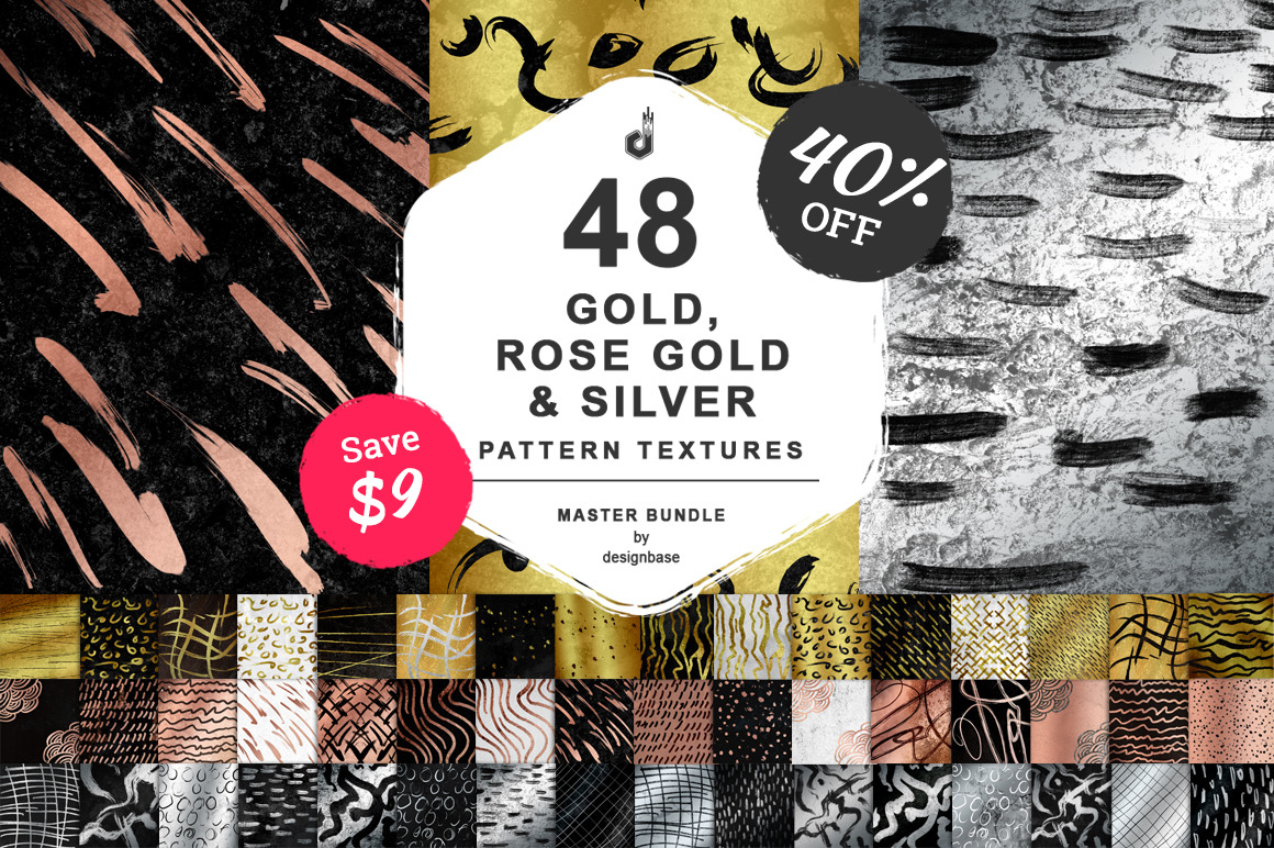 40% Master Bundle Patterns, a Pattern Graphic by Designbase