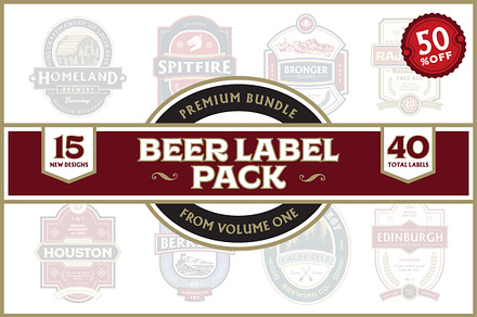 Premium Beer Labels, a Branding & Logo Template by Rich Graphic
