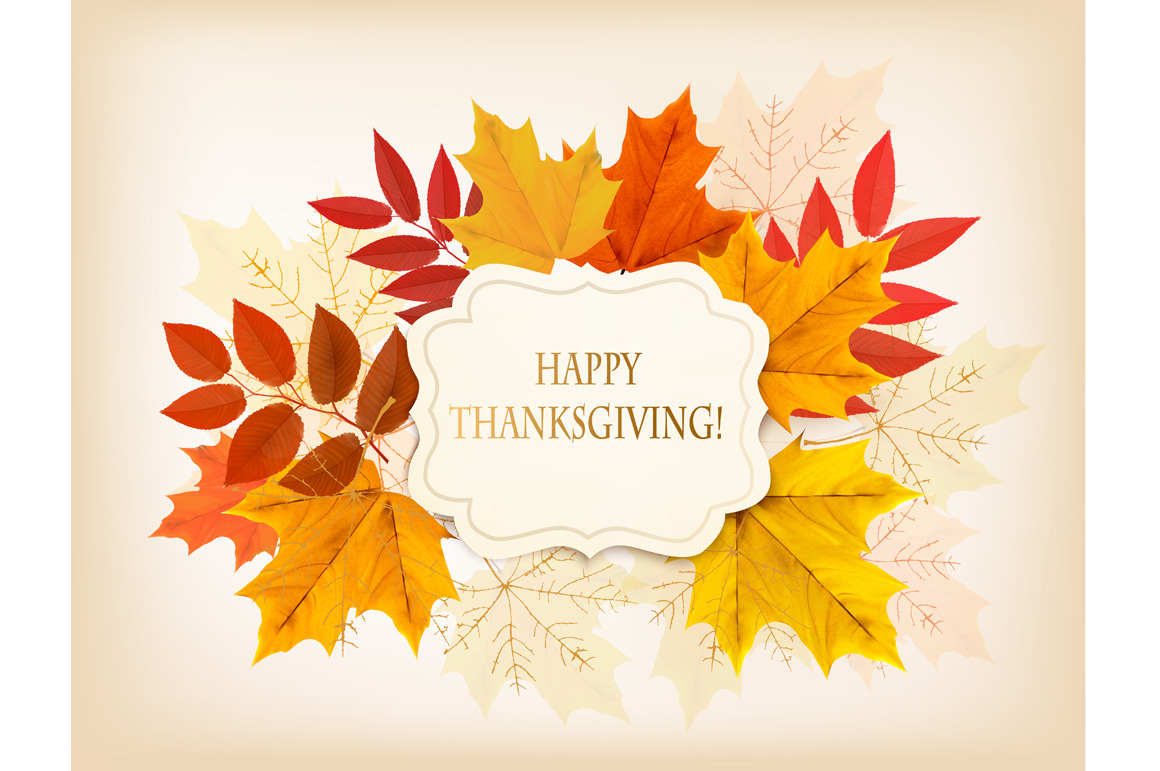 Happy Thanksgiving Background, an Education Illustration by ecco