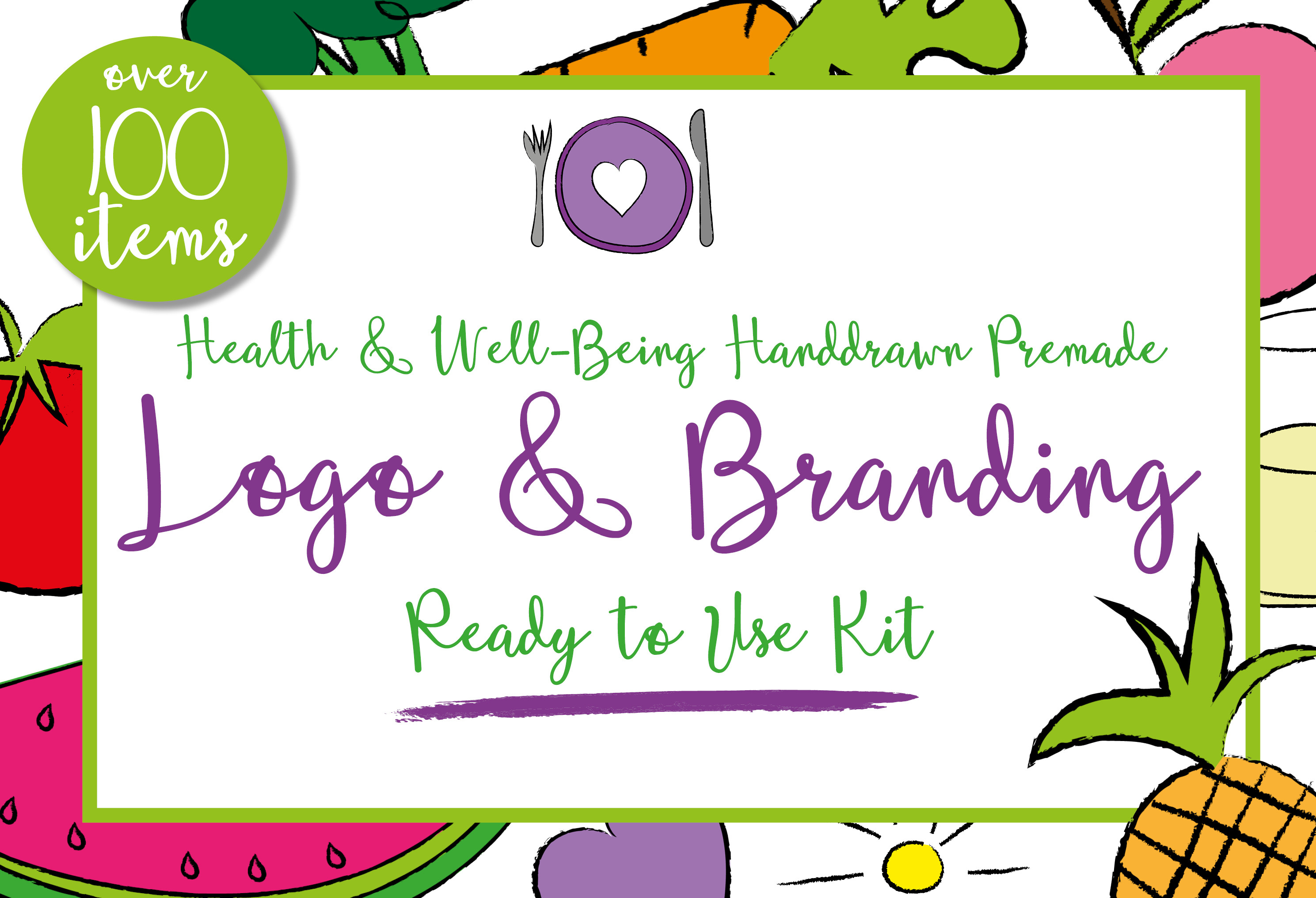 Health - Complete Logo & Brand Kit, a Branding & Logo Template by Vicki ...