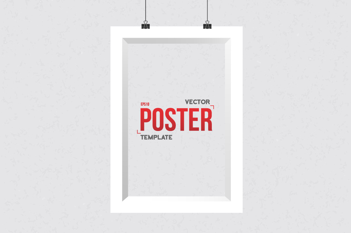 Vector Poster Wall Frame, a Print Template by RaZZeRs