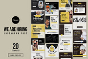 Canva We Are Hiring Job Vacancy Post, a Social Media Template by Pixelpick