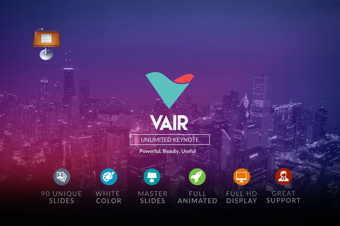Vair | Keynote Template, a Presentation Template by Zacomic Studios