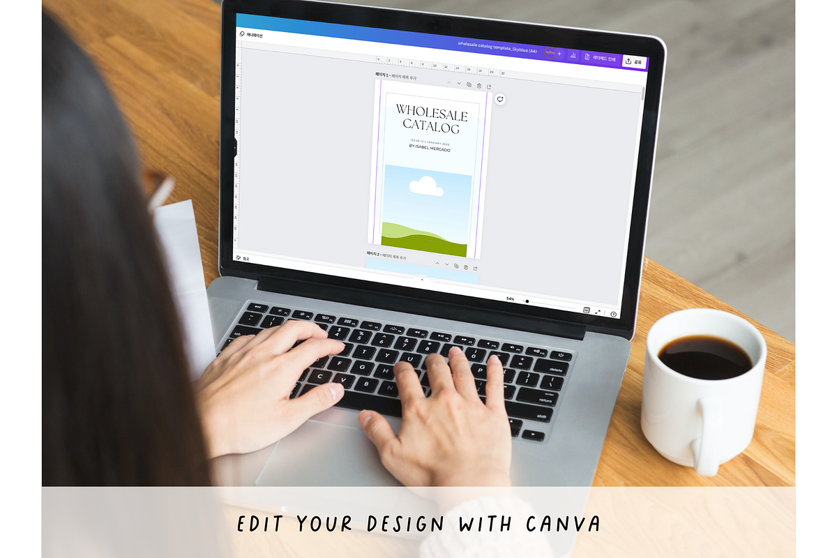 Wholesale Line sheet Canva Template