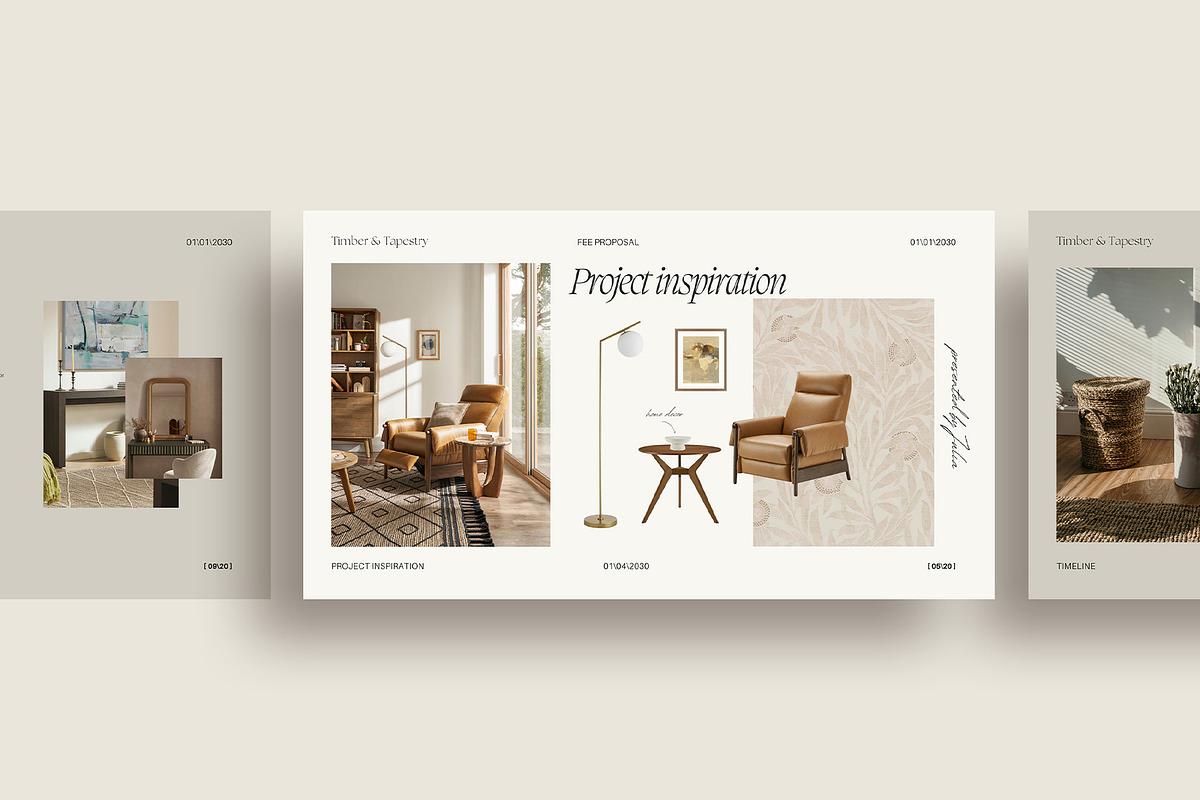 Interior Design Fee Proposal Canva, a Presentation Template by Amaré ...