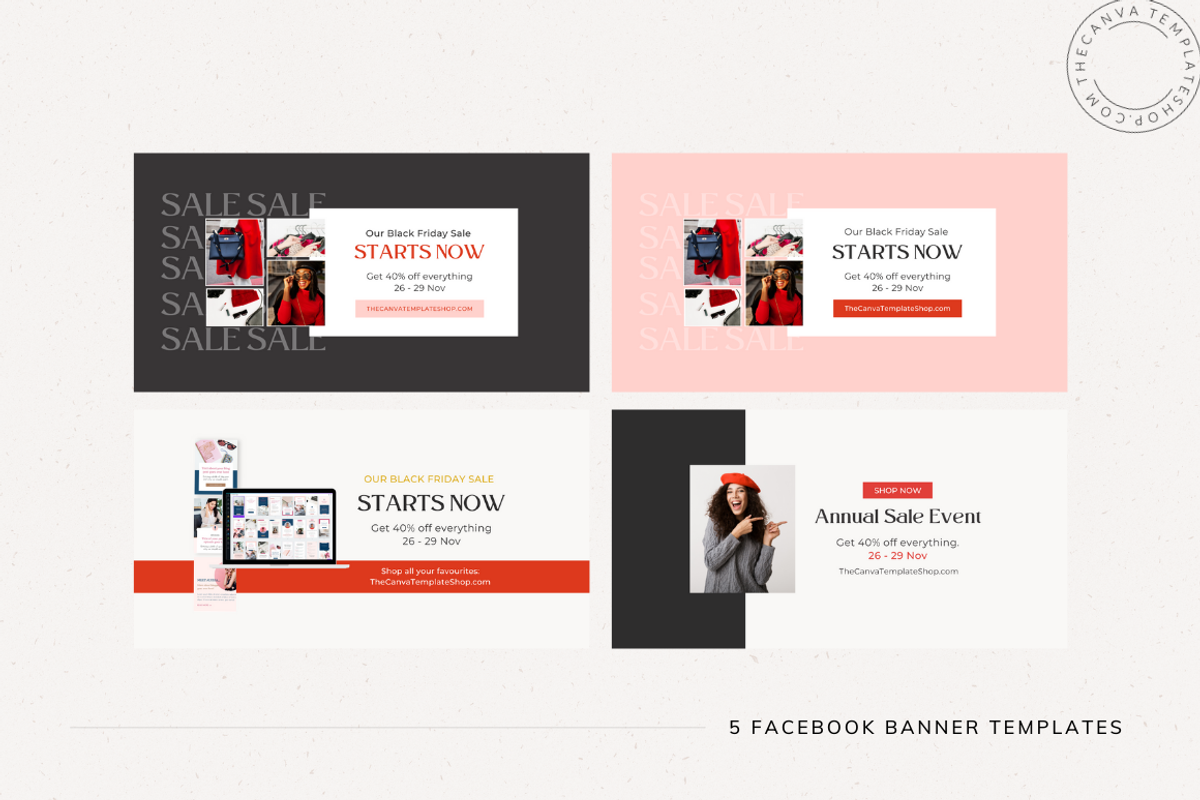 The Sale Promo Canva Template Pack, a Social Media Template by The ...