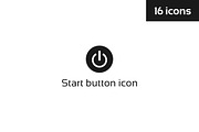 Start button icon, an Icon by Vector