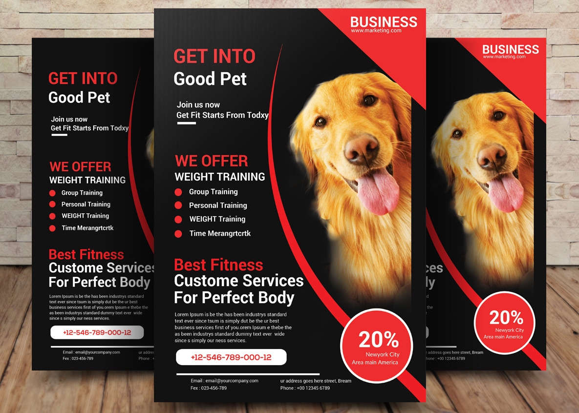 Pet Flyer, a Flyer Template by graphicforest