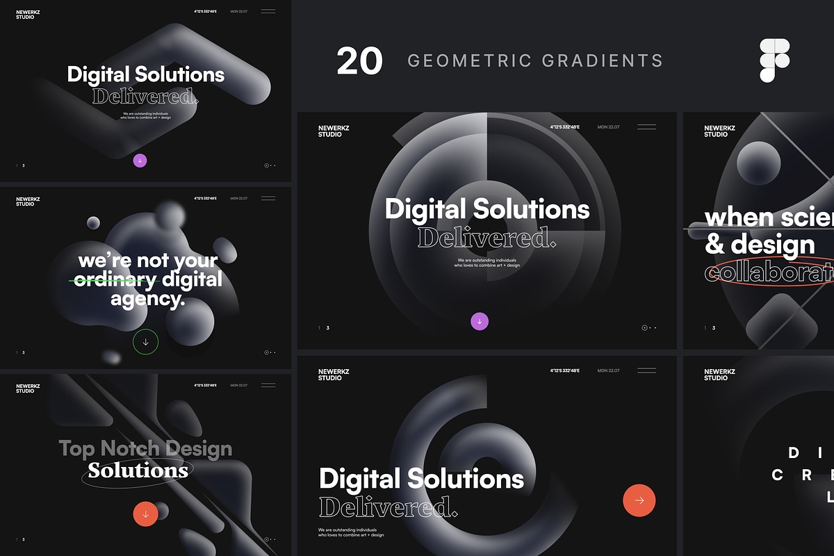NEWERKZ - Figma Geometric Gradients