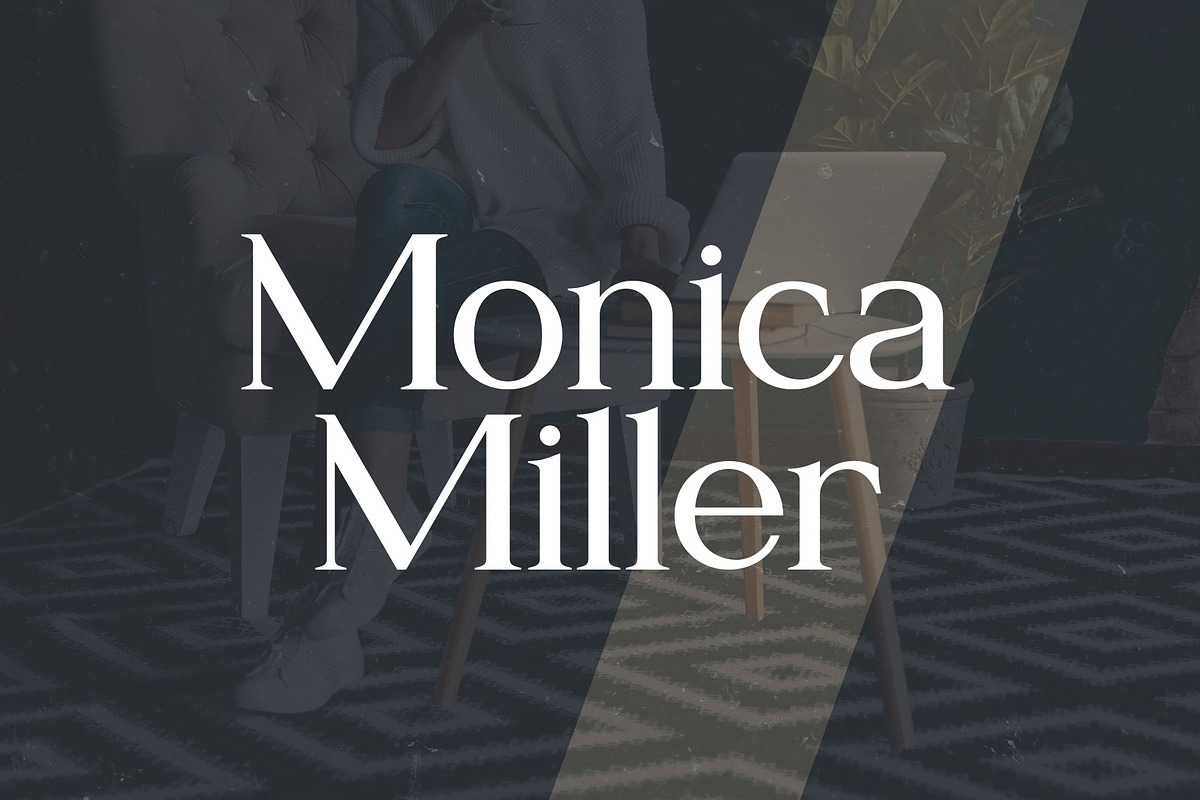 Monica Miller - Serif Typeface, a Serif Font by Morisco