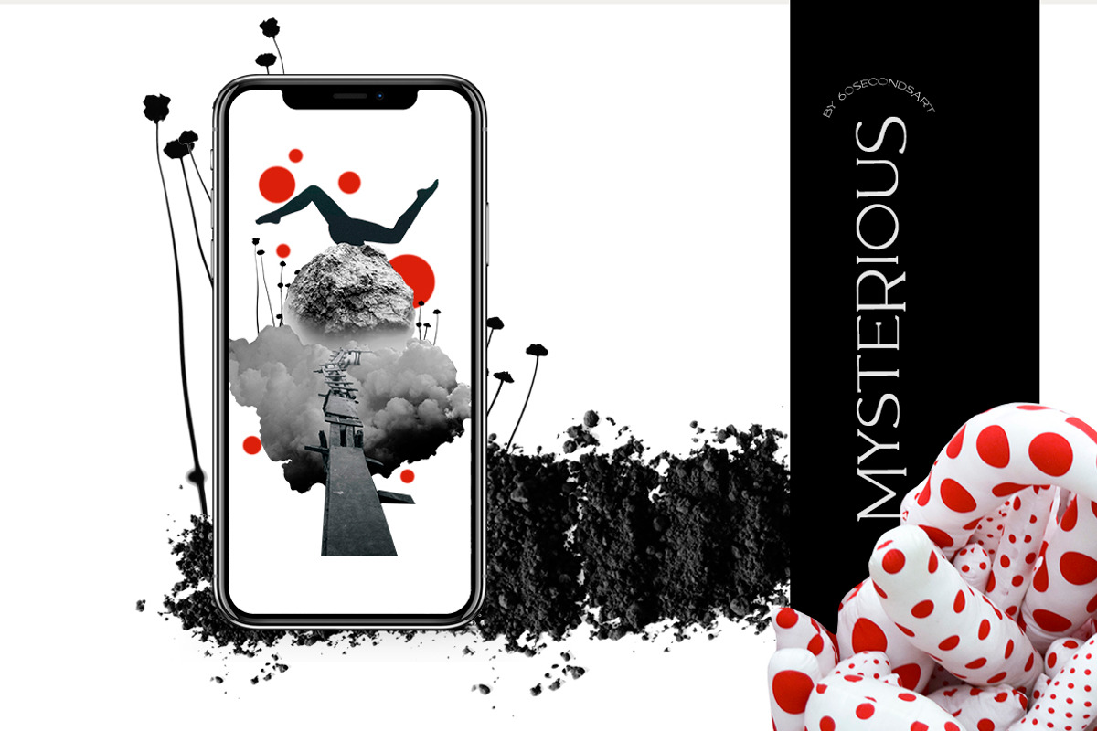 Mysterious collage creator Cuts, an Object Graphic by 60secondsArt