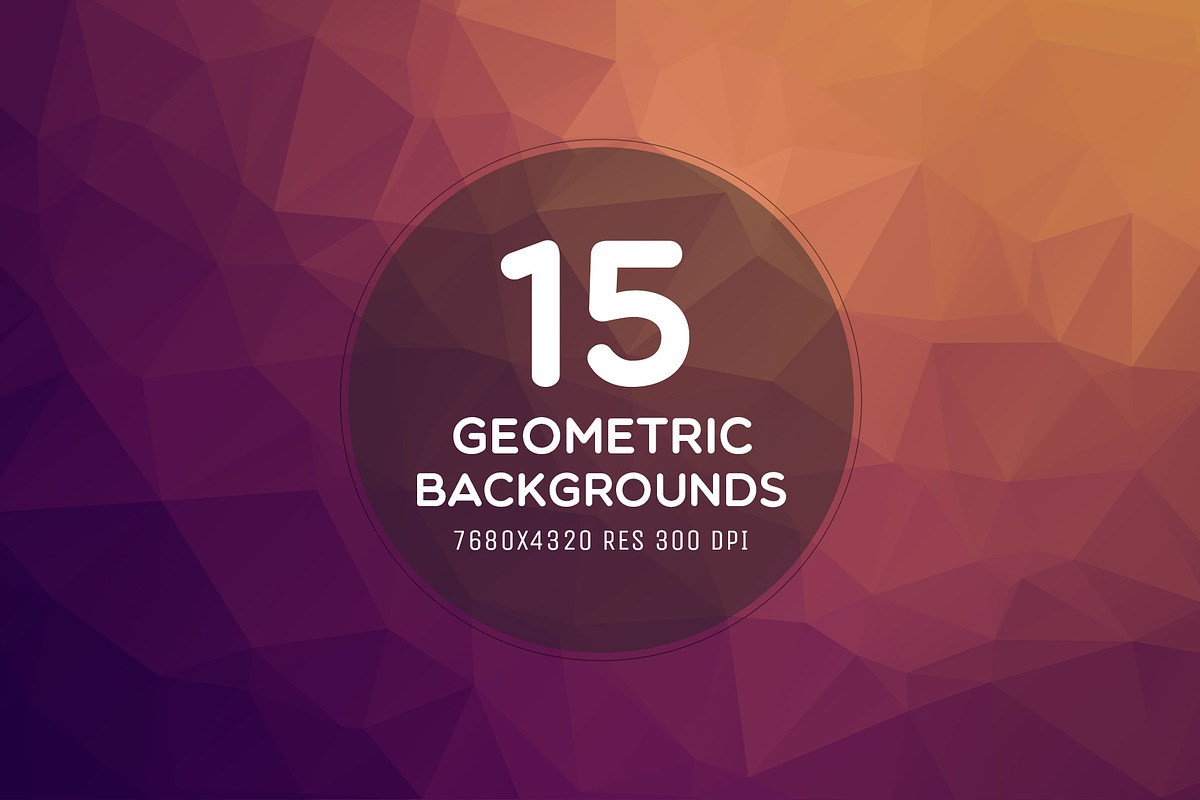 15 Ultra HD 8K Geometric Backgrounds, a Texture Graphic by Creativetacos