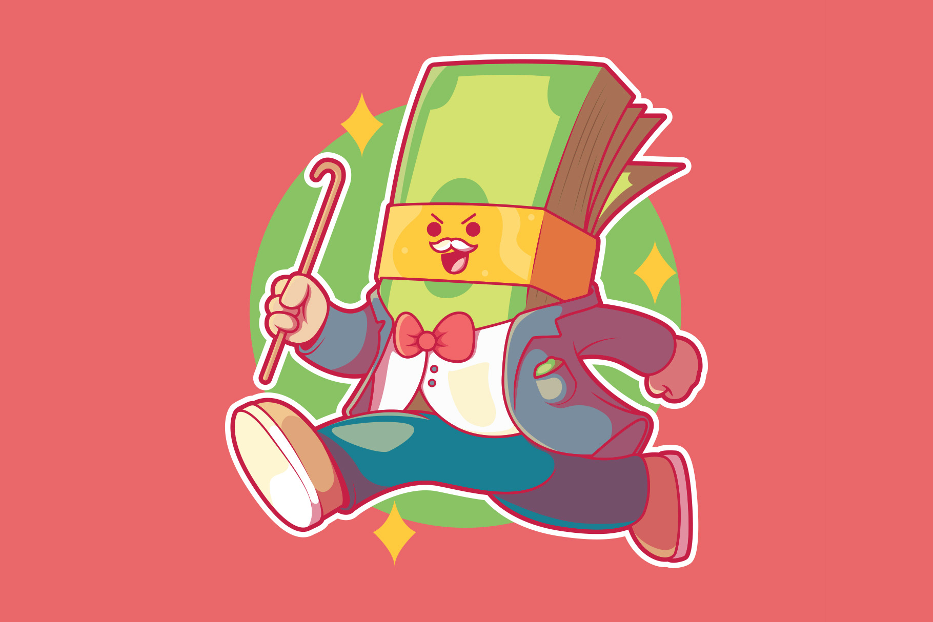 Running Money! | Finance Illustrations ~ Creative Market