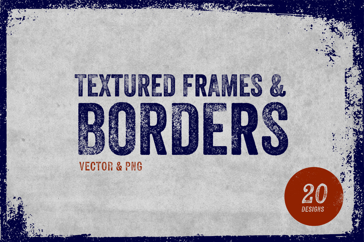 Textured Frames & Borders, a Texture Graphic by Offset