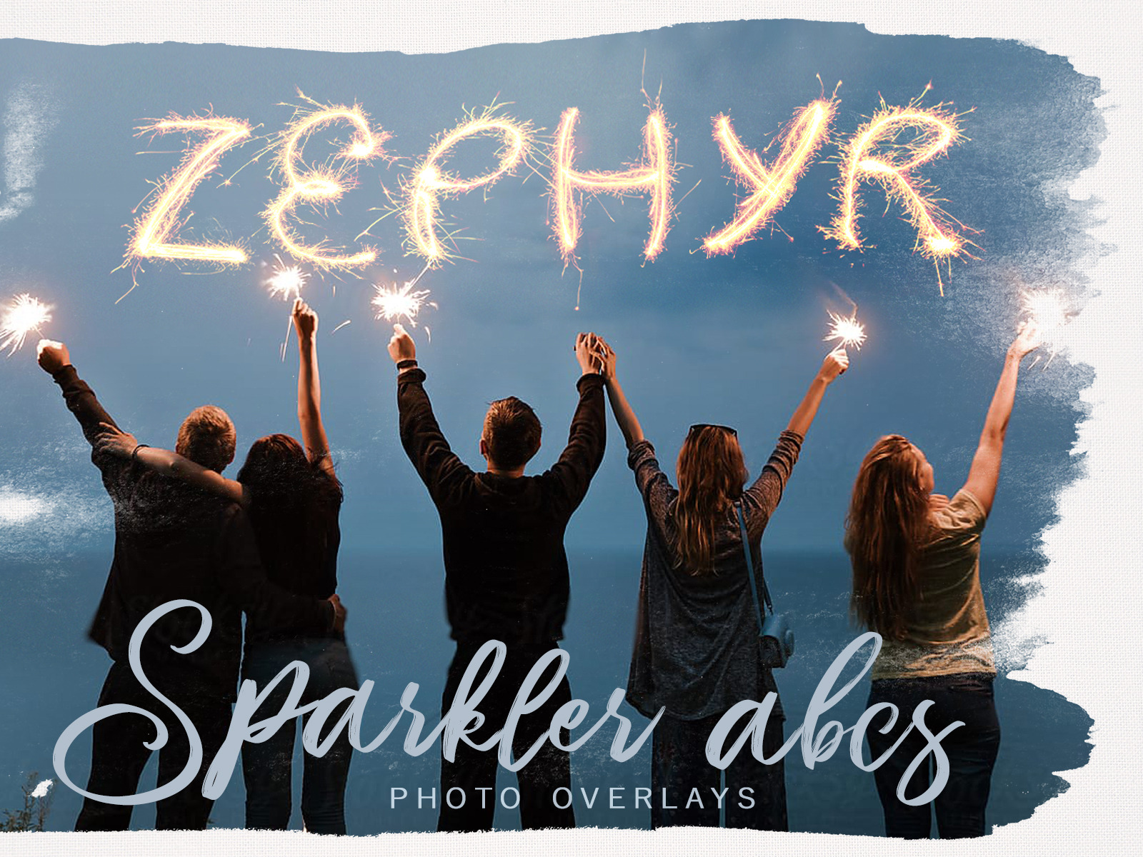 Sparklers Alphabet Photo Overlays, a Plug-in Add-On by ZephyrDigital