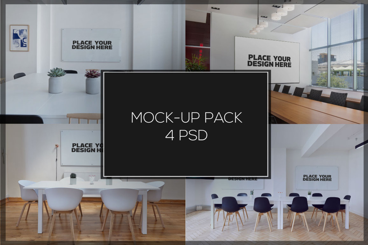 Office Indoor Mock-up Pack#4, a Product Mockup by vraiana