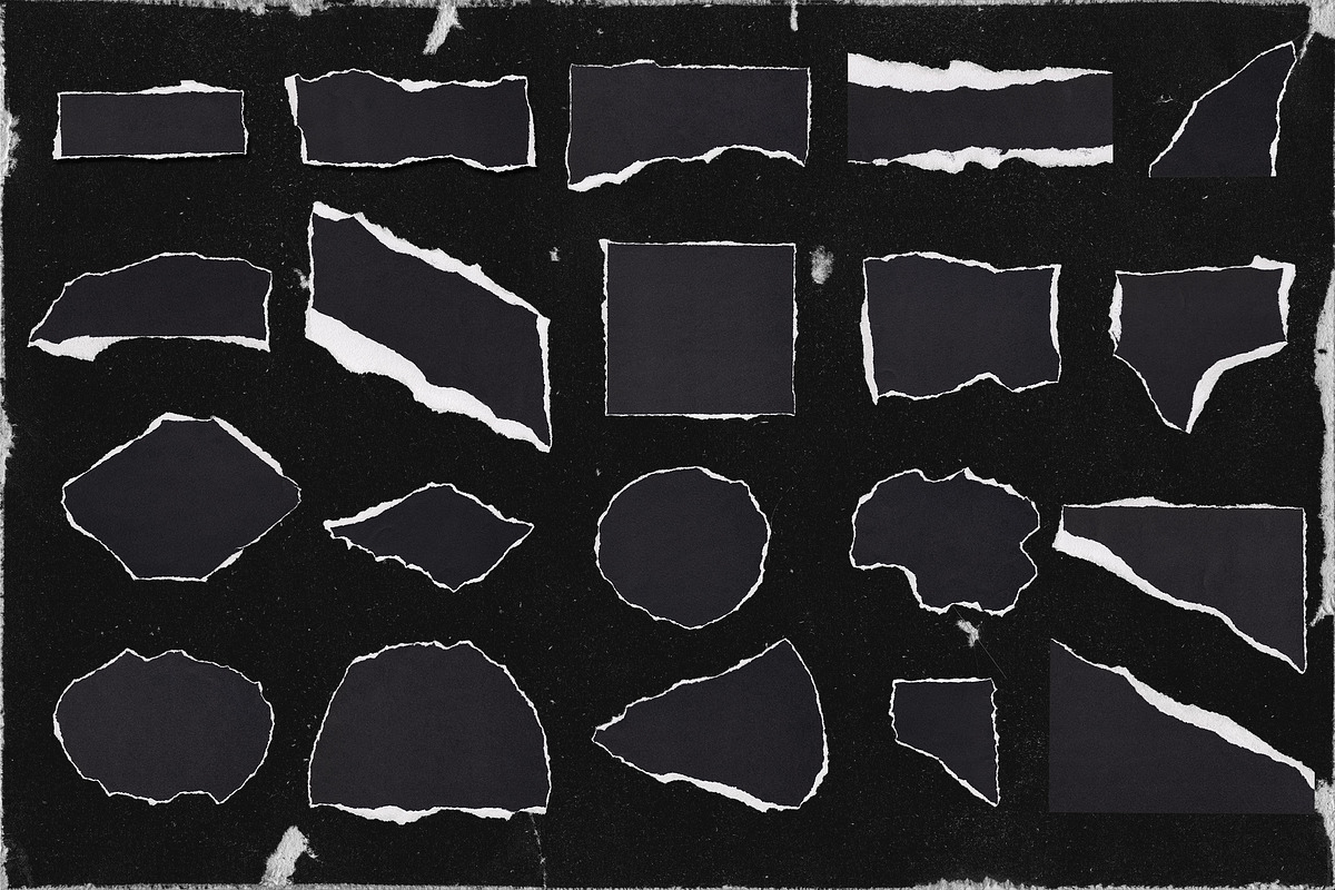 20 Isolated Paper Rips, Torn Ripped, an Object Graphic by smishura