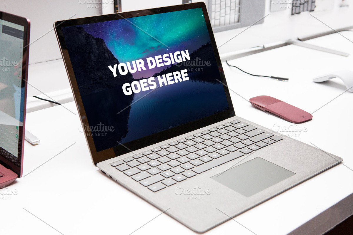 Microsoft Surface Laptop Mock-ups, a Device Mockup by vraiana ...