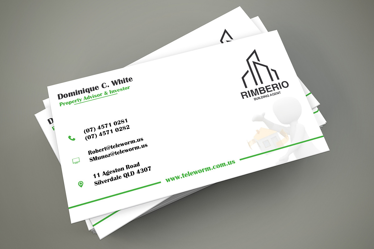 Editable Double-Sided Card PSD Template