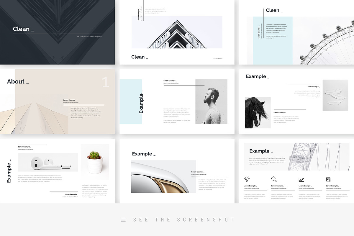 Clean Google Slides Template, a Presentation Template by TemplatesForest