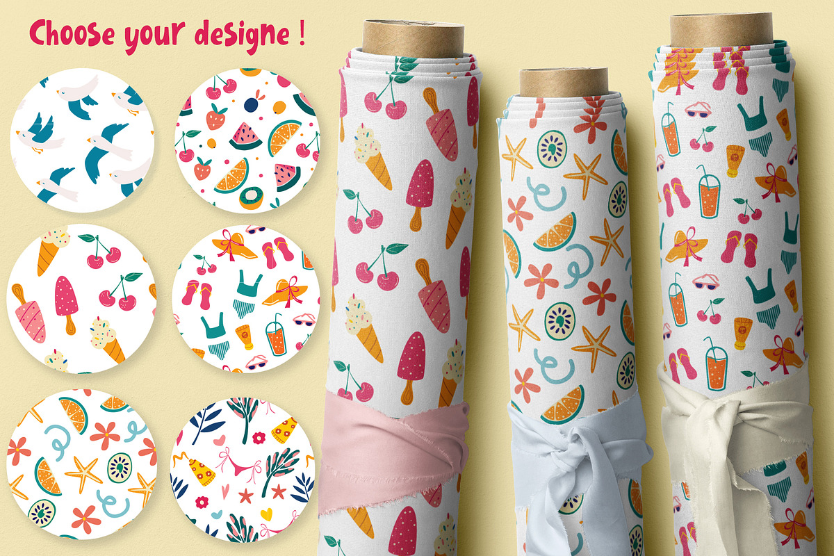 Summer objects. Beach elements | Creative Market