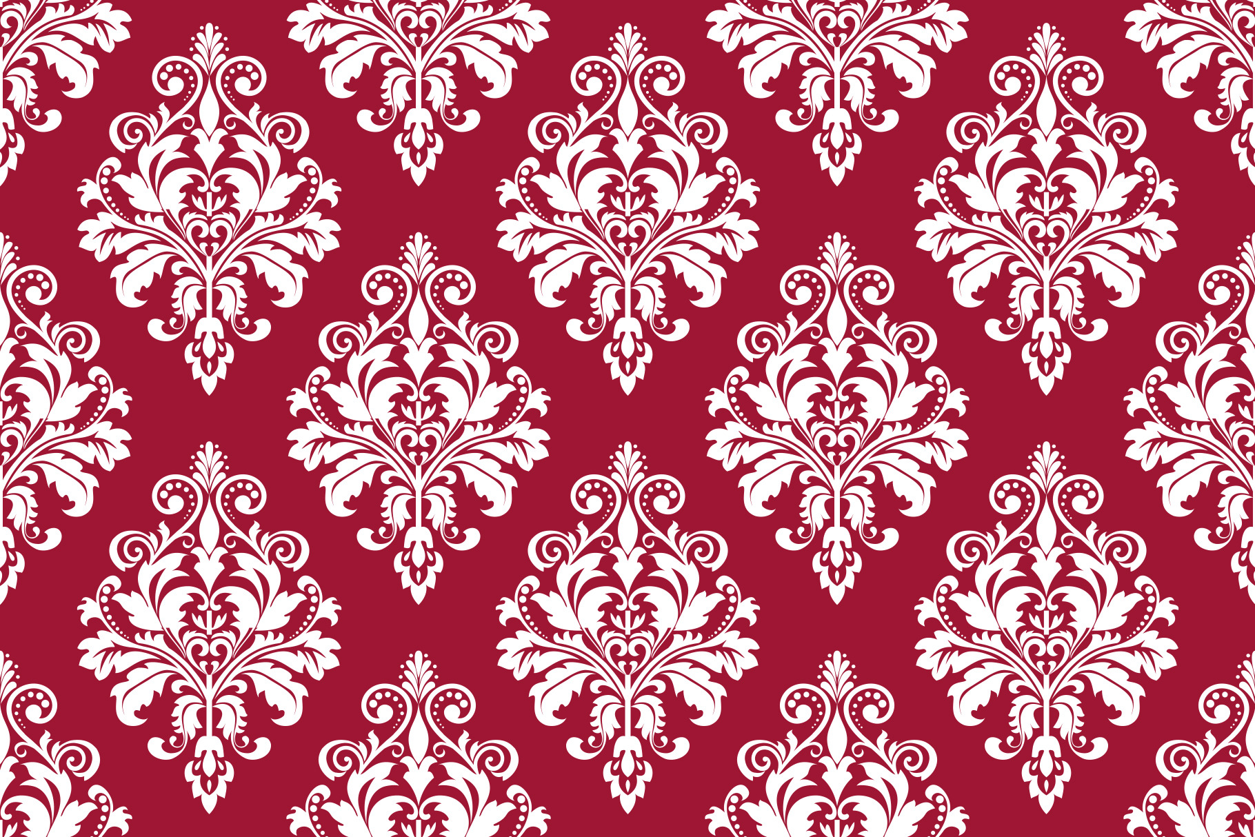 Floral red seamless pattern, a Pattern Graphic by RODINA
