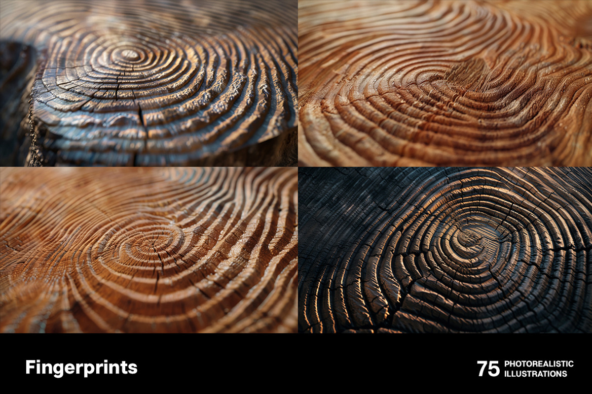 Fingerprints, a Decorative Illustration by Handmadefont