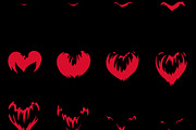 Sprite Sheets Heart. Ready for games, an Illustration by YashkovskiyMD