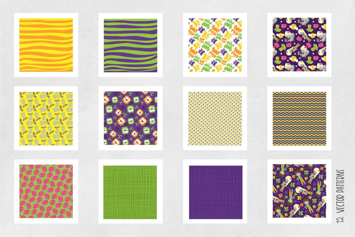 ZOMBIE Pattern collection, a Pattern Graphic by PrettyPatterns