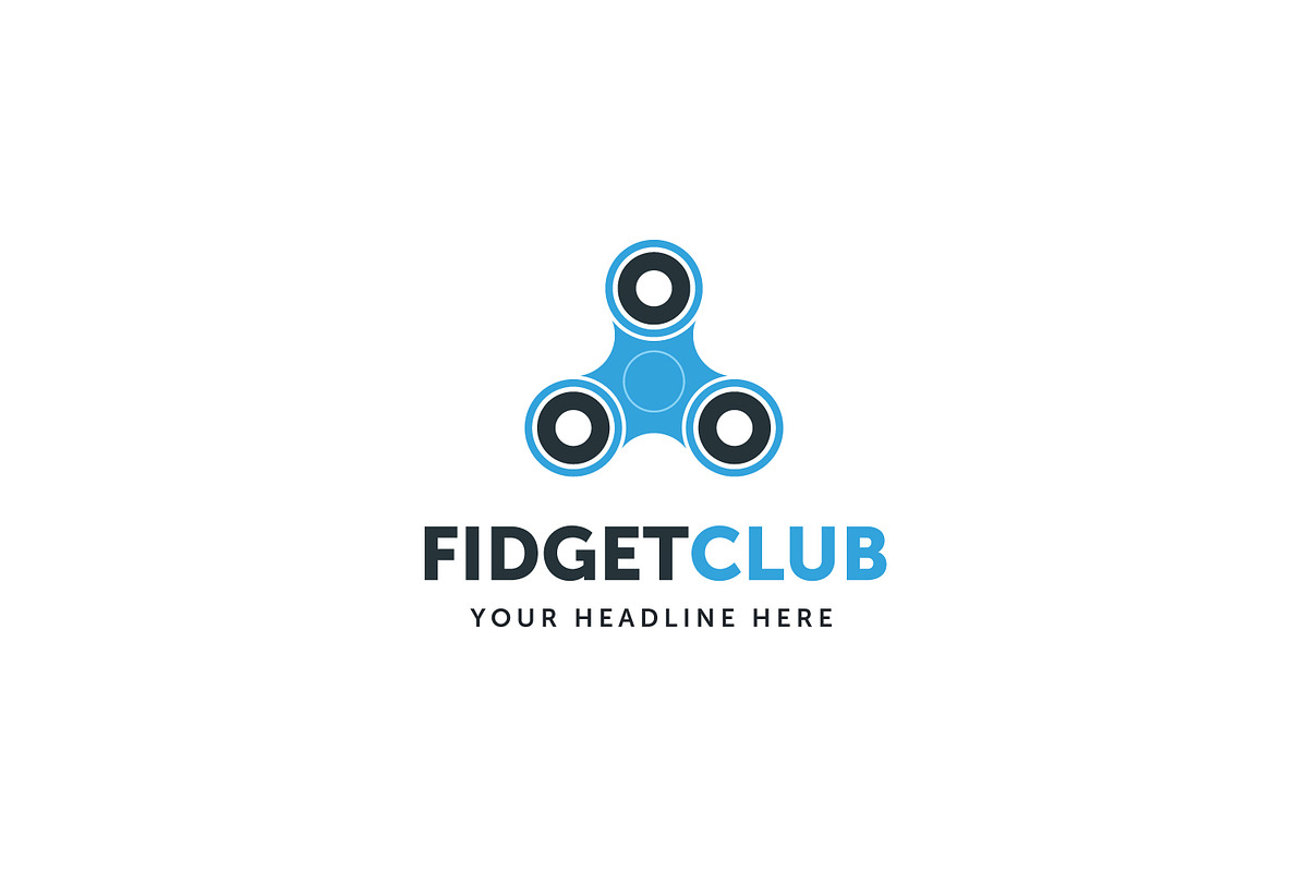 Fidget Club Logo Template, a Branding & Logo Template by PixaSquare