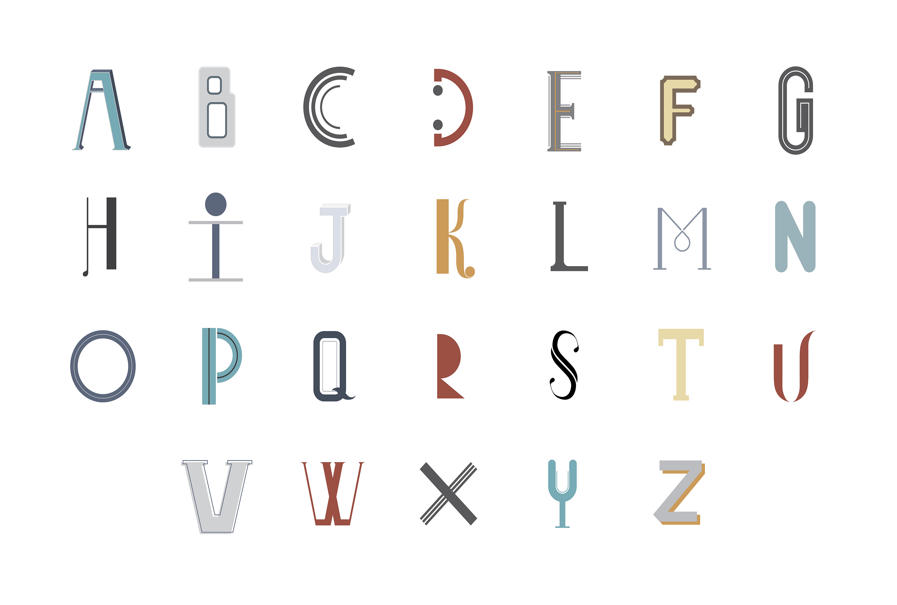 Alphabet typography illustration, a Background Graphic by rawpixel