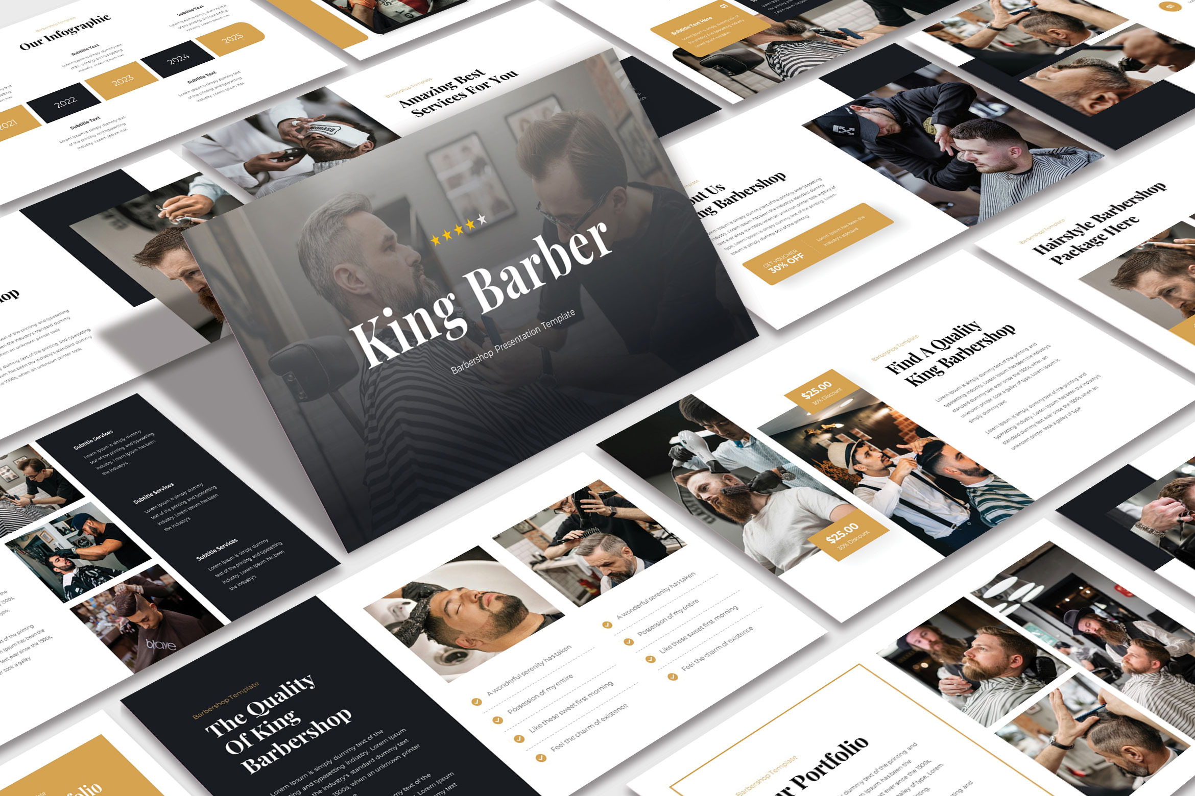 King Barber Presentation Template