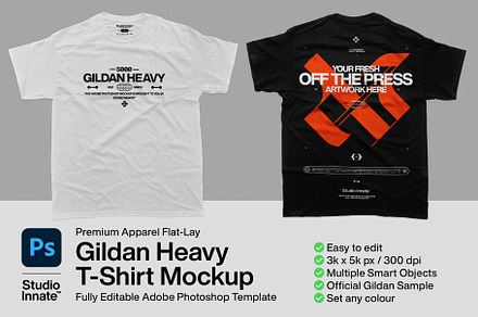 Heavy Distressed T-Shirt Mockup, a Shirt Mockup by Studio Innate