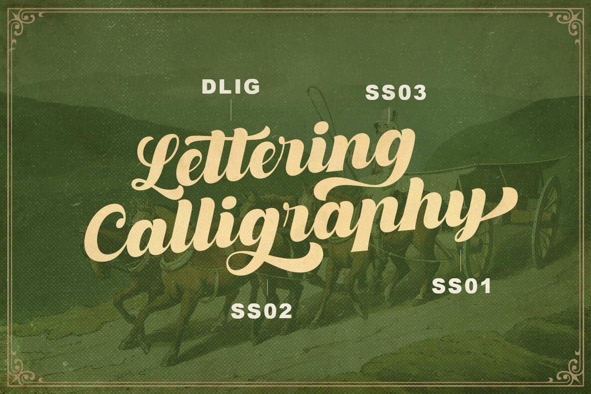 Dustland - Bold Script Typeface, a Script Font by Letterhend Studio