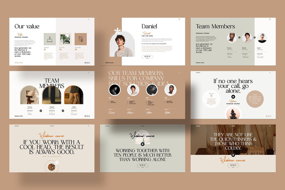 Webinar and Course Slides Template, a Presentation Template by ...