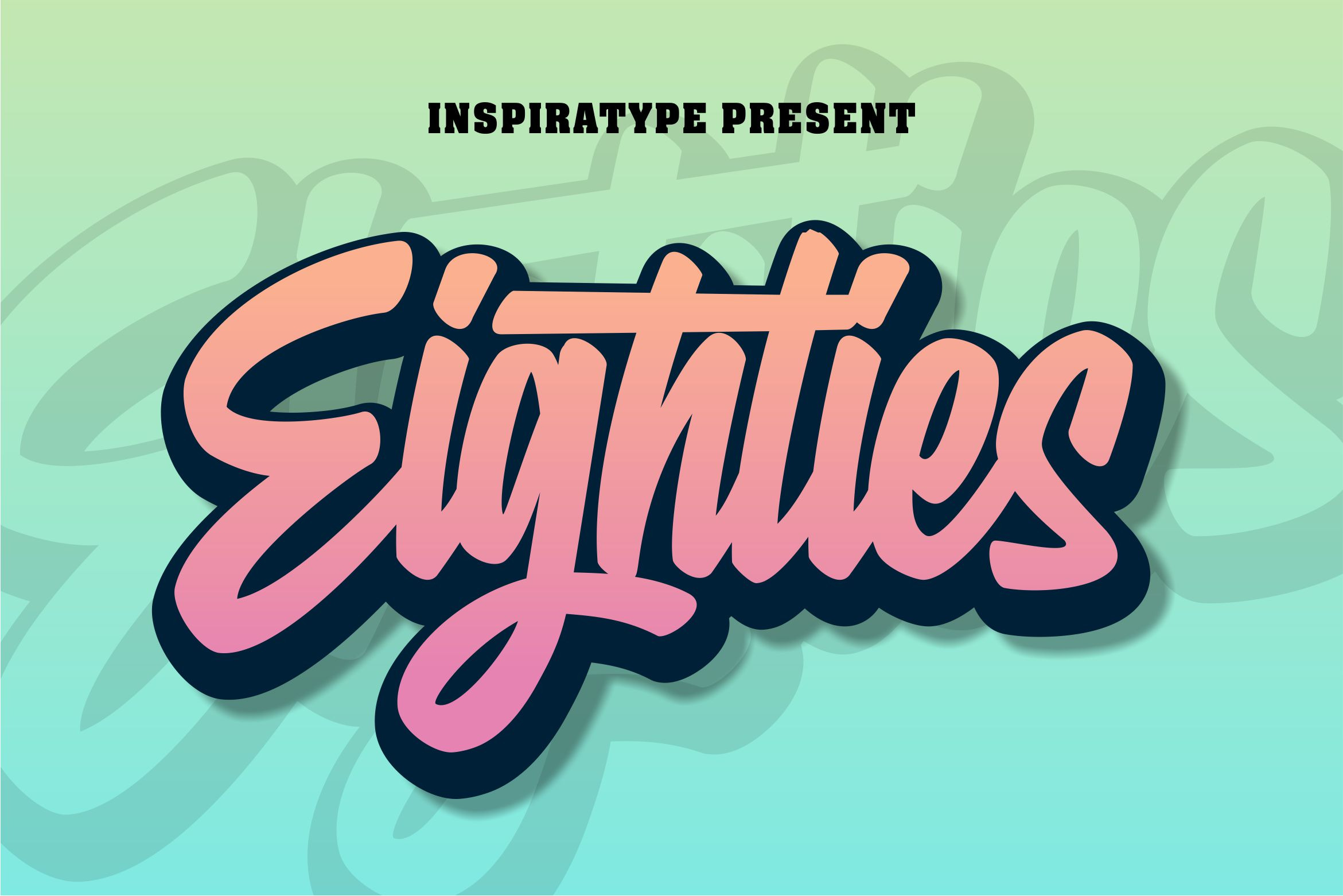 Eighties, a Script Font by Inspiratype