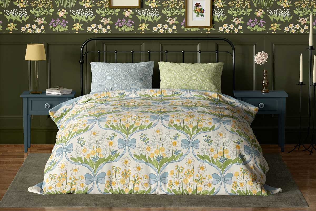 Vintage Spring Floral Patterns, a Pattern Graphic by PATTERNS etc.